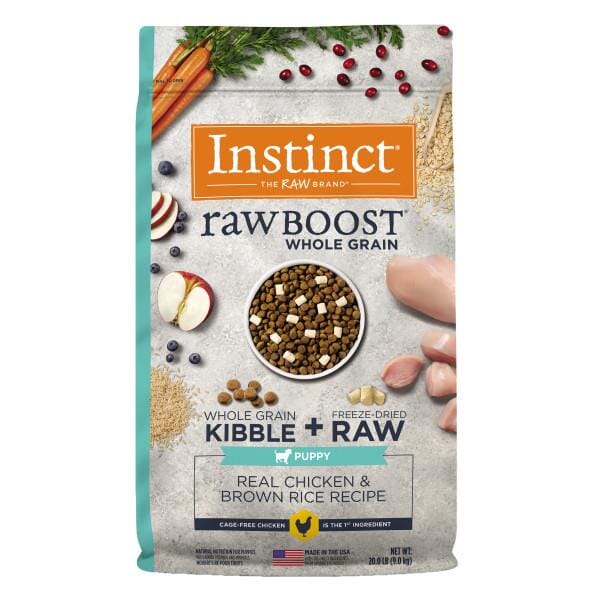 Instinct Raw Boost with Whole Grain Chicken and Brown Rice Puppy Dry D ...