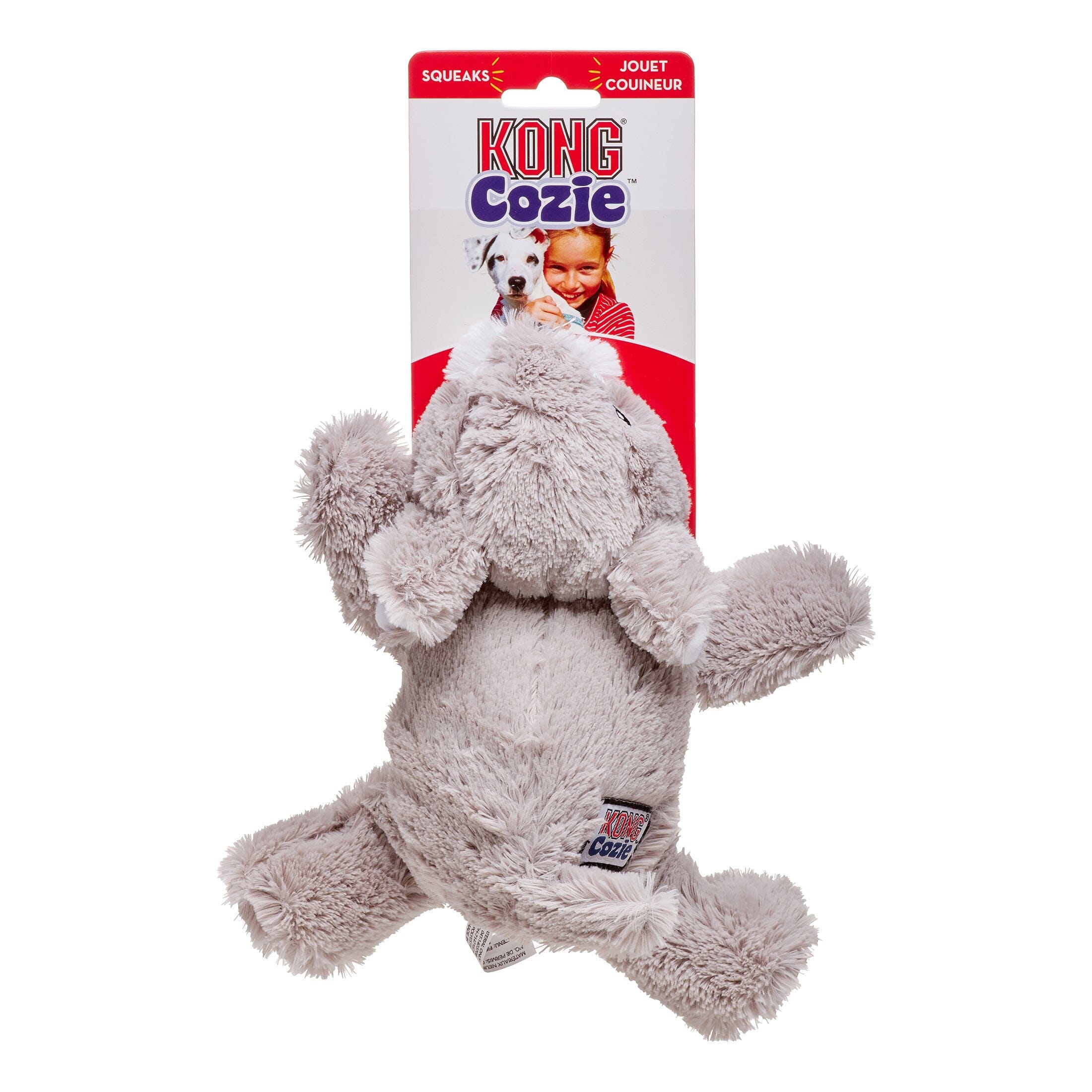 Kong Cozie Buster the Bear Squeak and Plush Dog Toy - Medium – Pet Life