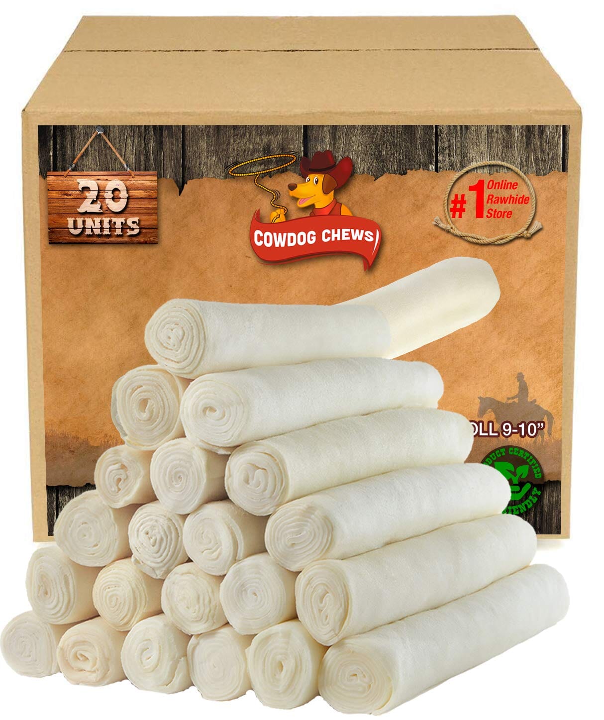 Rawhide Express Rolls Natural Dog Chews - 10" Inches - 2 Pack – Pet Life
