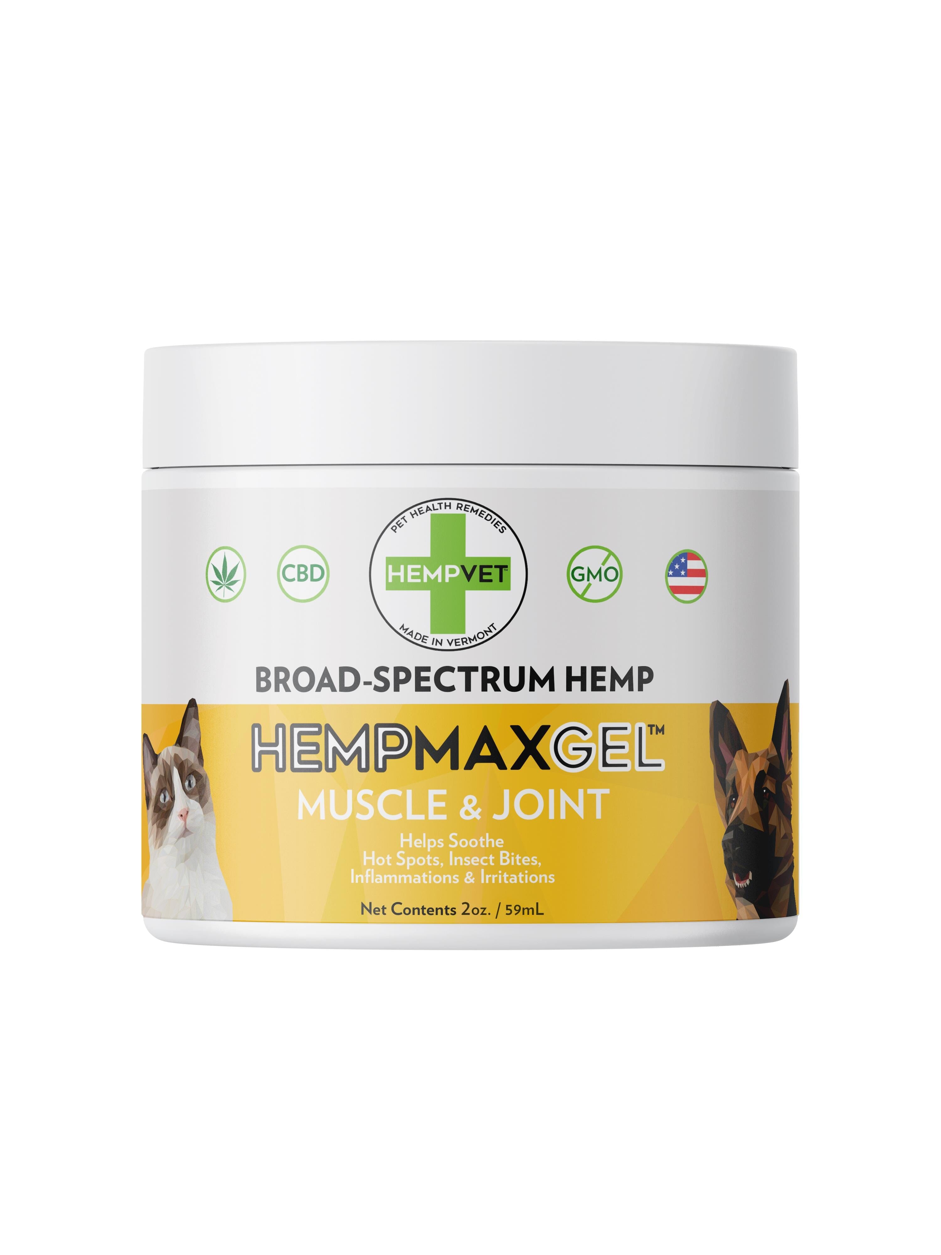 Reilly's Hempvet HempMax Muscle and Joint Broad-Spectrum Topical Gel f ...