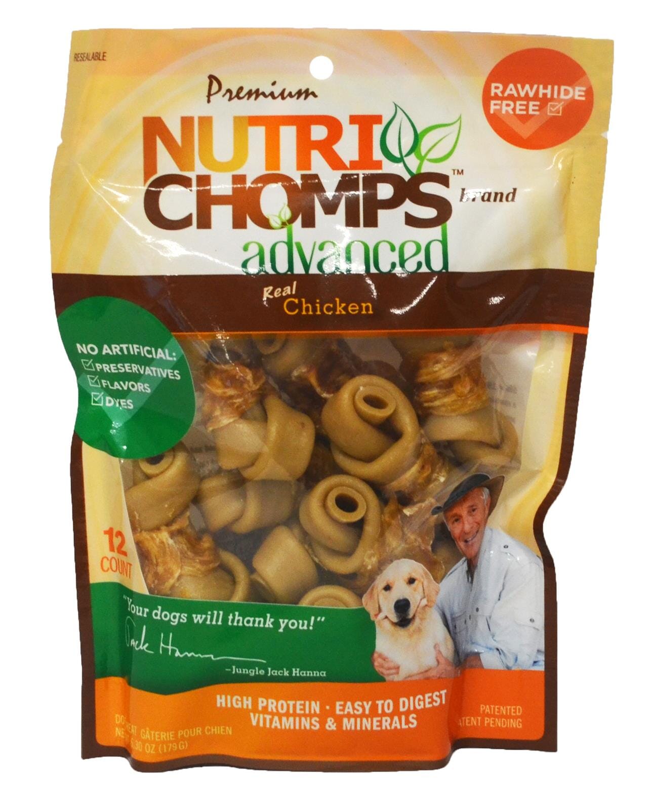 Scott Pet Nutri-Chomps Rawhide-Free Advanced Knots Wrapped in Chicken ...