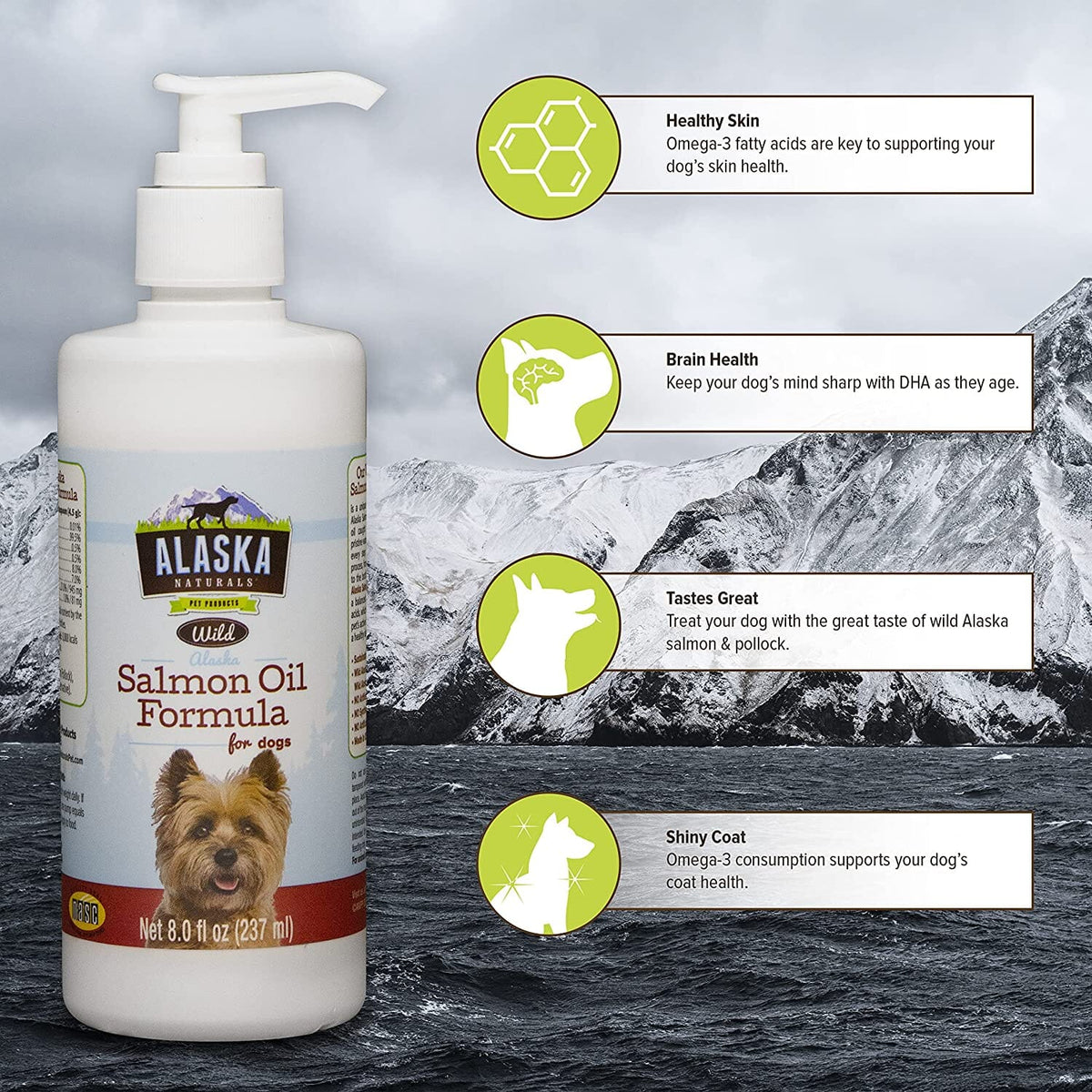Alaska Naturals Salmon Oil Formula for Dogs - Salmon - 32 Oz – Pet Life