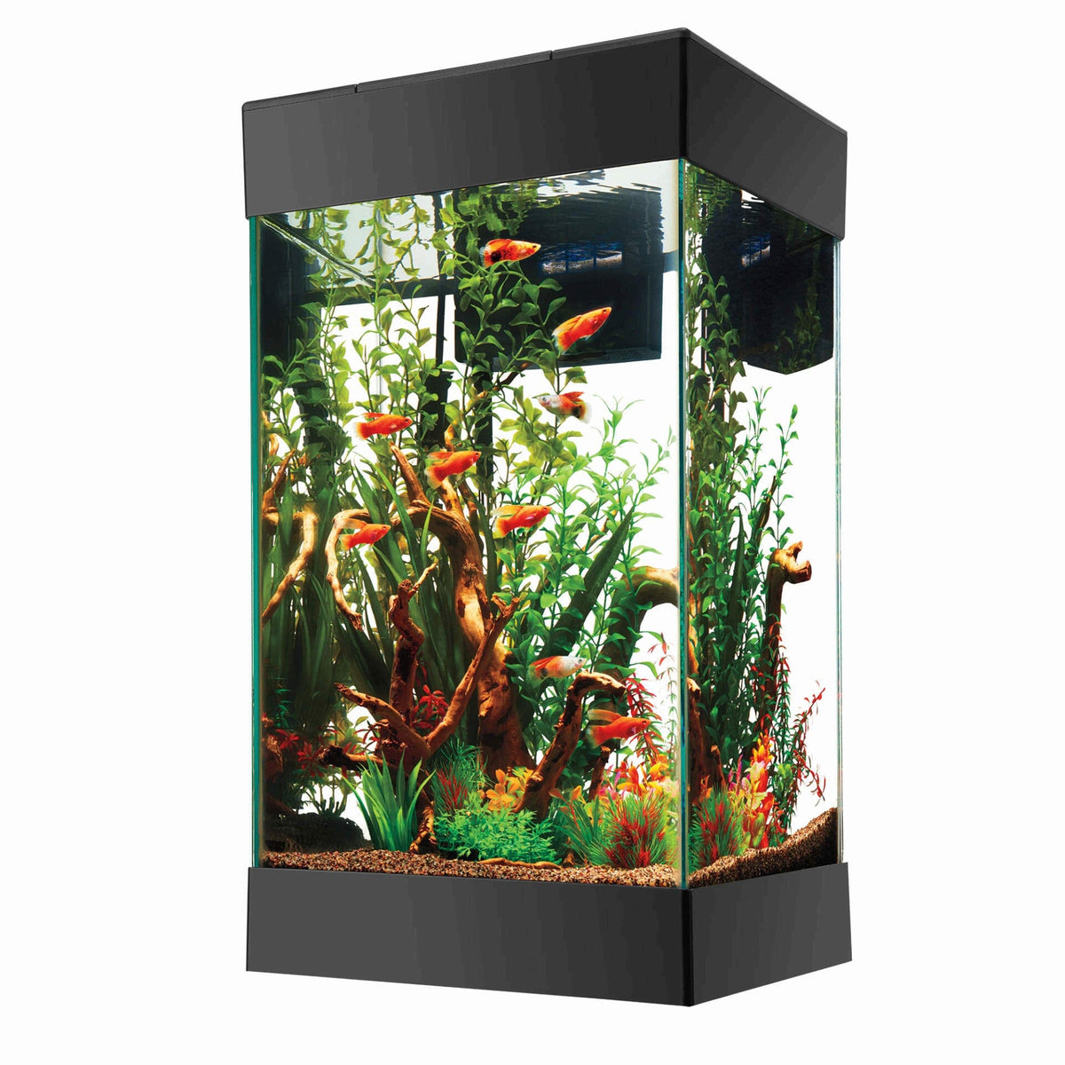 Aqueon Aquarium Starter Kit with LED Lighting - 15 Column - Wrapped ...