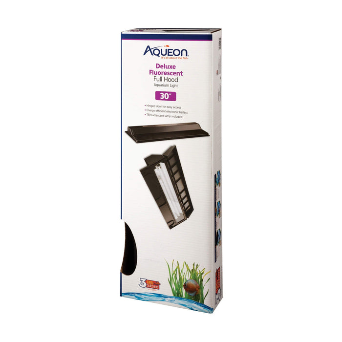 Aqueon T8 Fluorescent Deluxe Full Hoods - Black - 30 in – Pet Life