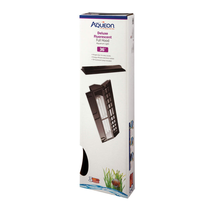 Aqueon T8 Fluorescent Deluxe Full Hoods - Black - 36 in – Pet Life