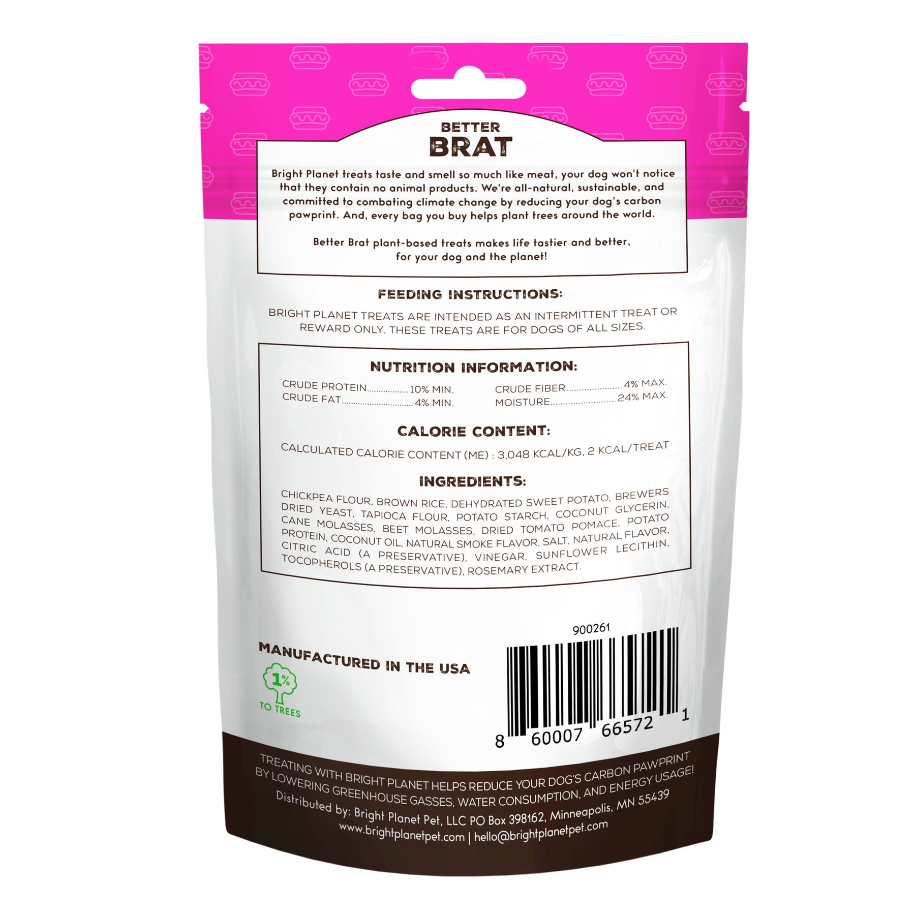 Bright Planet Pet Better Brat Bites Dog Treat - 5 Oz – Pet Life