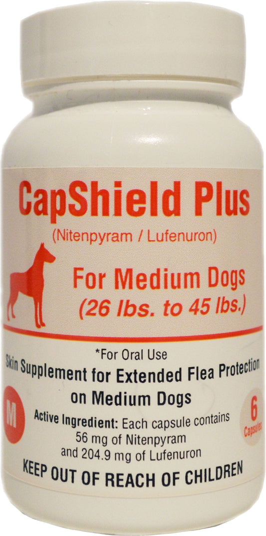 Capshield Plus Flea and Tick Protection Tablets for Dogs - 26 - 45 Lbs ...