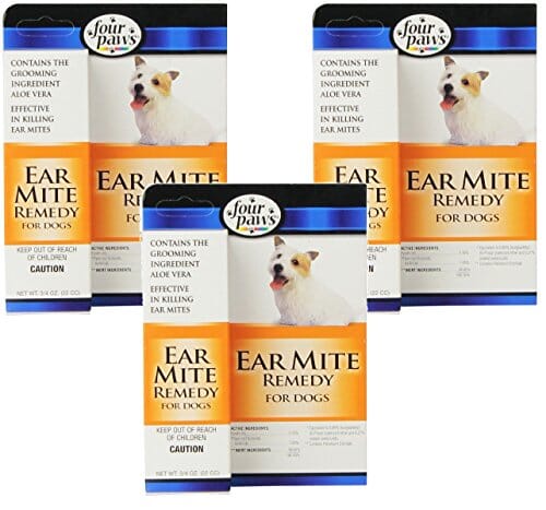 Four Paws Healthy Promise Aloe Ear Mite Treatment for Dogs - .75 Oz ...