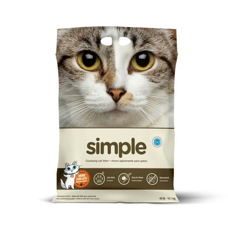 Intersand Classic Premium Clumping Simple Litter Cat Litter - 40 lb Bag ...