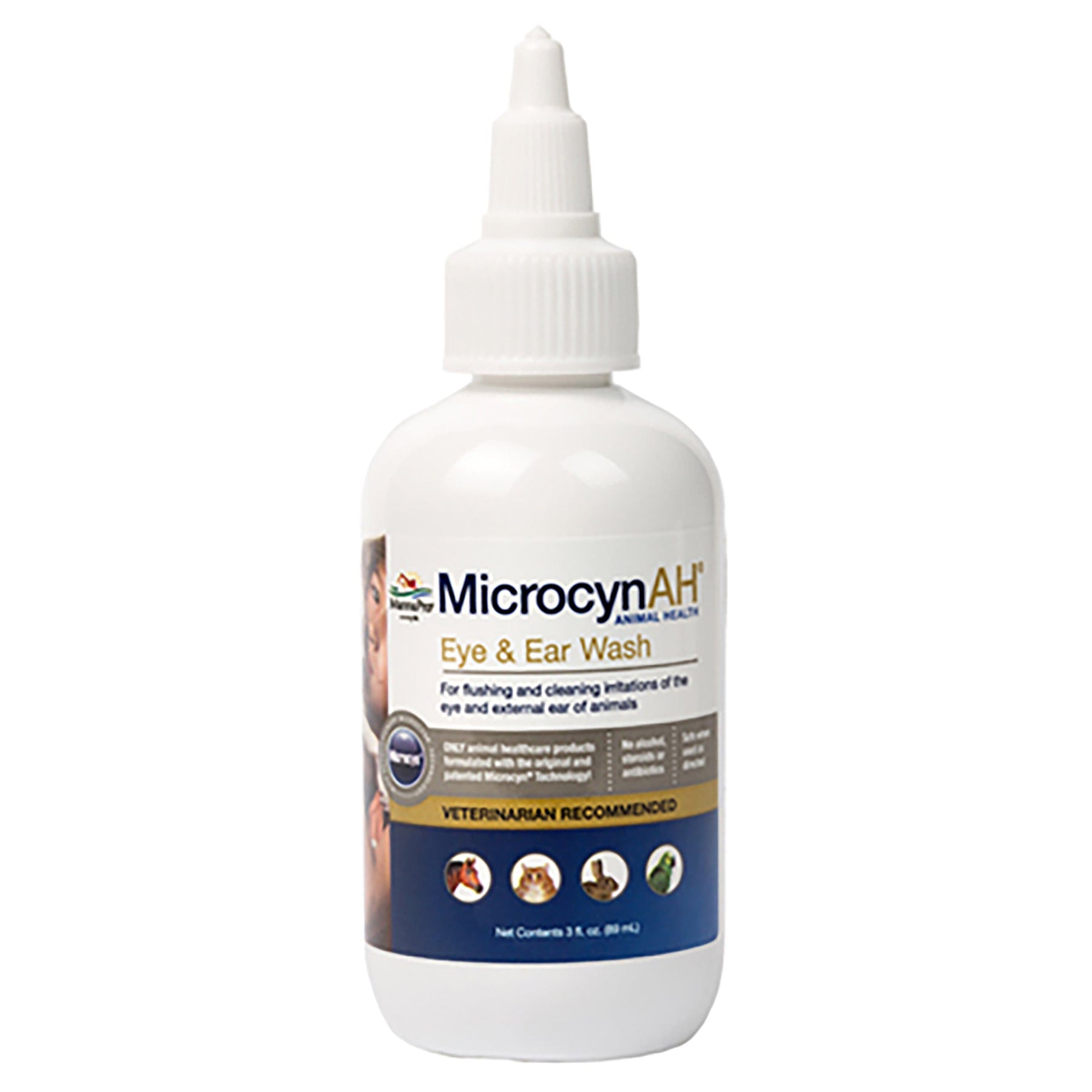 MicrocynAH Ear & Eye Wash - 3 fl Oz – Pet Life