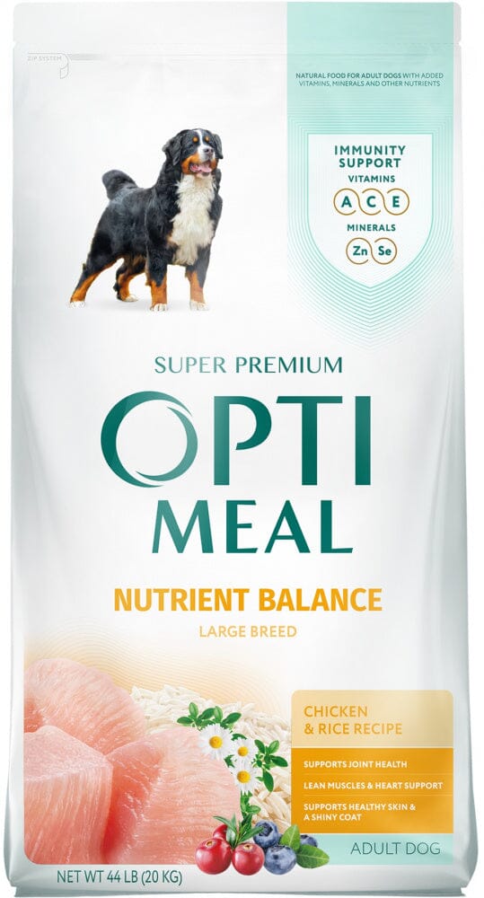 Optimeal Large Breed Nutrient Balance Chicken & Rice Recipe Adult Dog ...