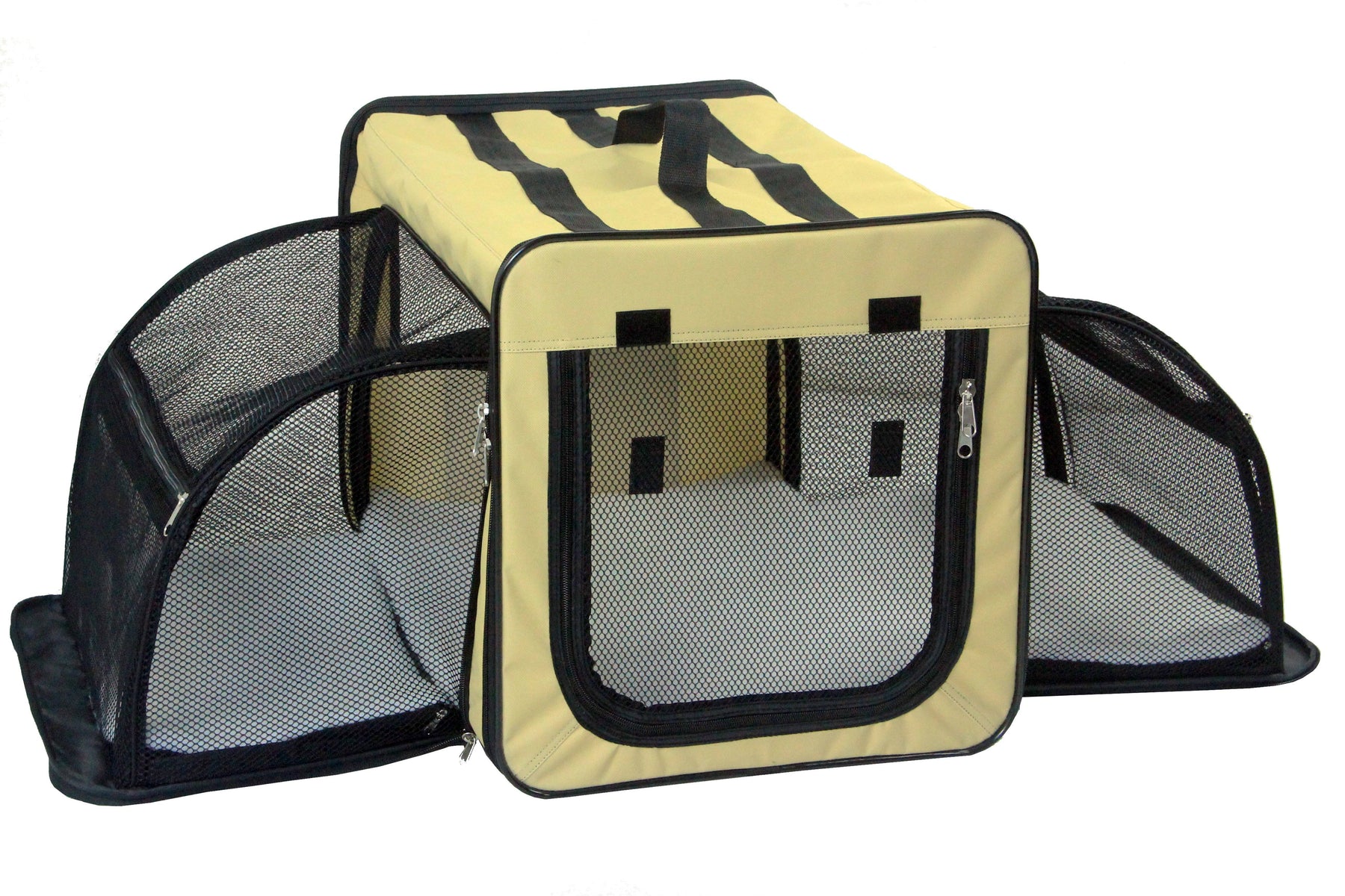 Pet Life Capacious Lightweight Folding Expandable Wired Dog Crate