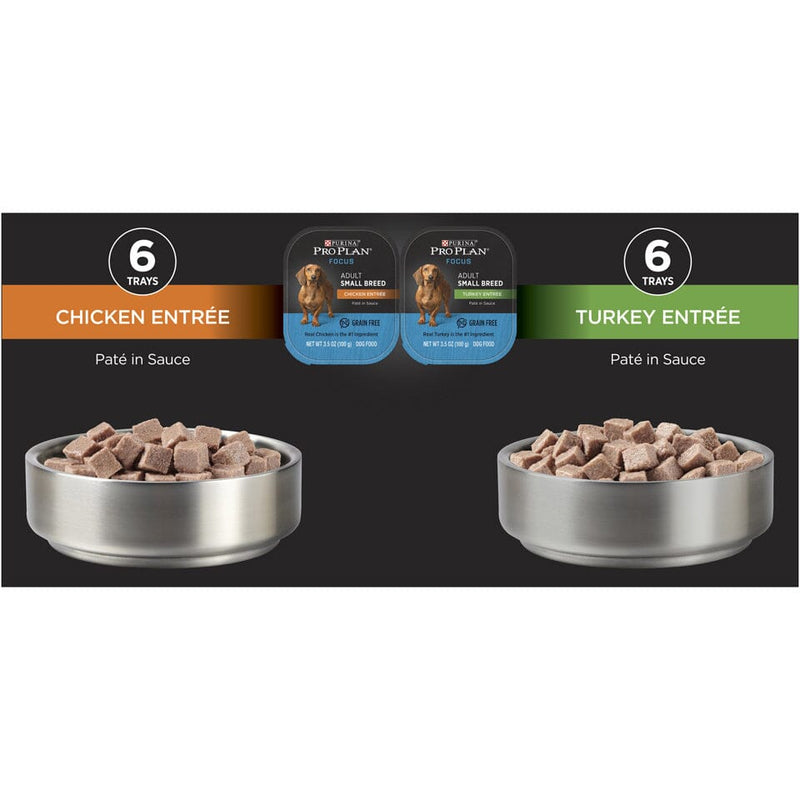 Purina Pro Plan Focus Small Breed Entree Adult Wet Dog Food Variety Pa ...