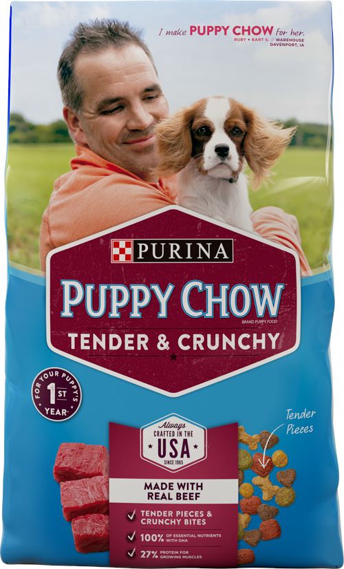 Purina Puppy Chow Tender and Crunchy Beef Recipe Dry Dog Food – Pet Life