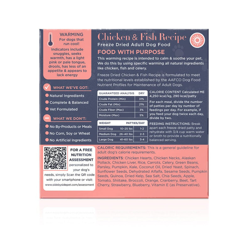 Side By Side Freeze Dried Warming Chicken & Fish Recipe Warming Recipe ...