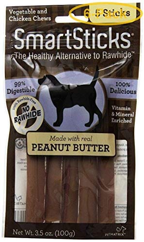 Smartbones Smartsticks Dog Dental and Hard Chews - Peanut Butter - 5 ...