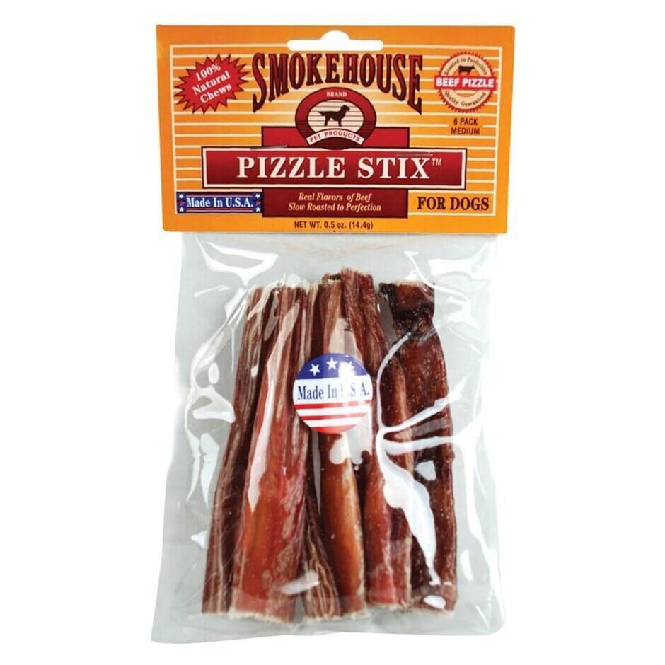 Smokehouse USA Pizzle Stix Natural Dog Chews - Beef - 6 Pack – Pet Life