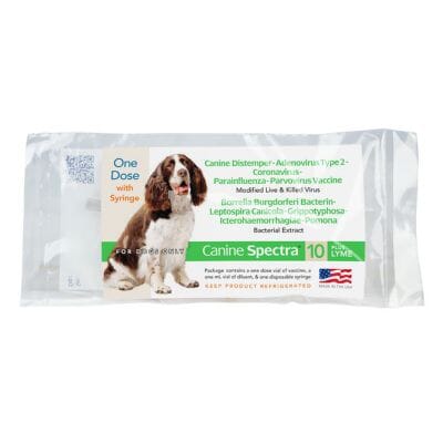 Spectra Canine Spectra 10 Plus Lyme Vaccine with Syringe Dog Vaccines ...