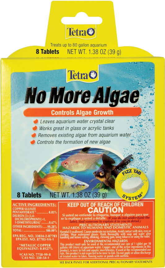 Tetra No More Algae Tablets Aquarium Algae Destroyer - 8 Count – Pet Life