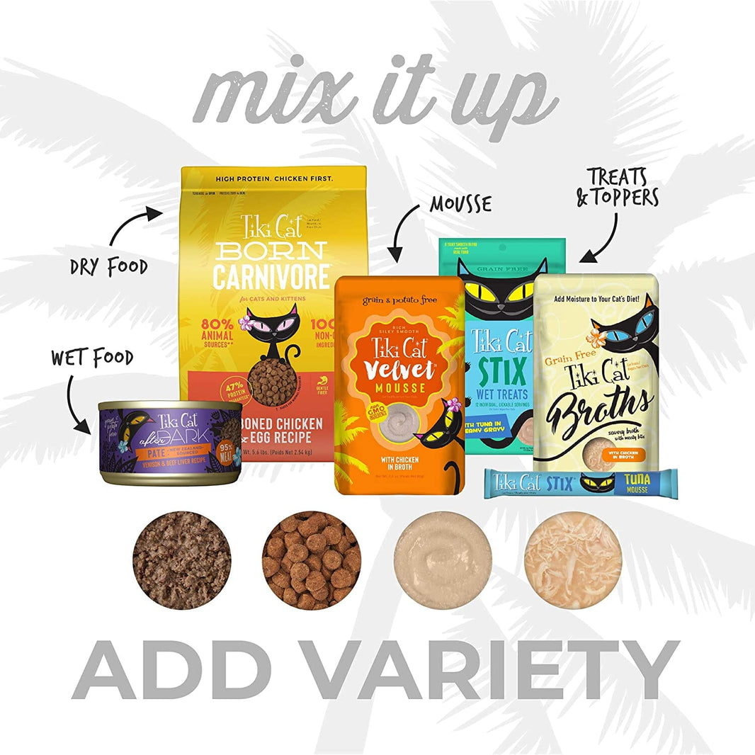Tiki Cat Variety Pack Canned Cat Food - 6 Oz - Case of 8 – Pet Life