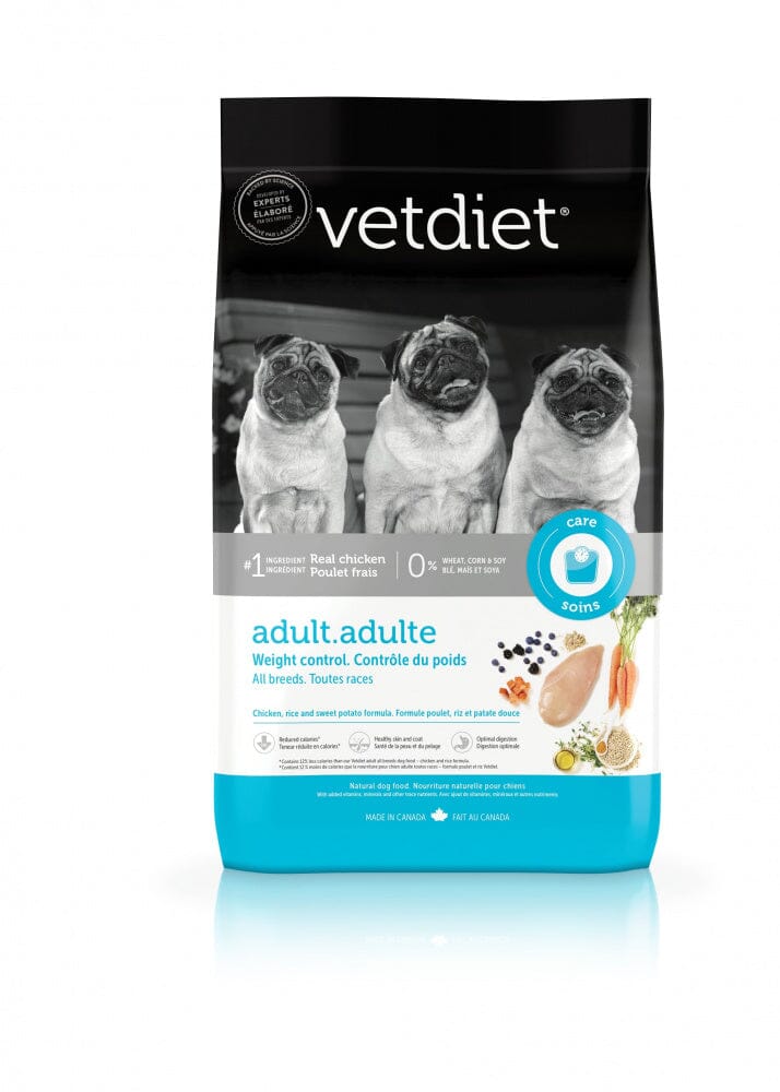 Vetdiet Chicken & Rice Formula Adult Weight Control All Breeds Dry Dog ...