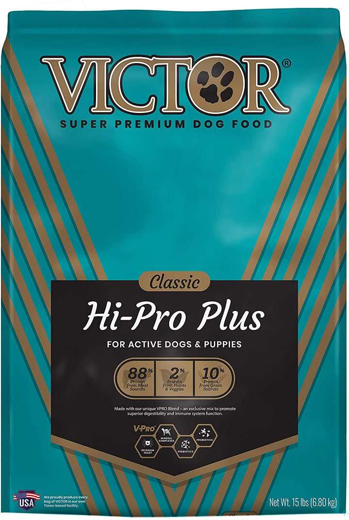 Victor Hi-Pro Plus Formula Dry Dog Food - 15 lb Bag – Pet Life