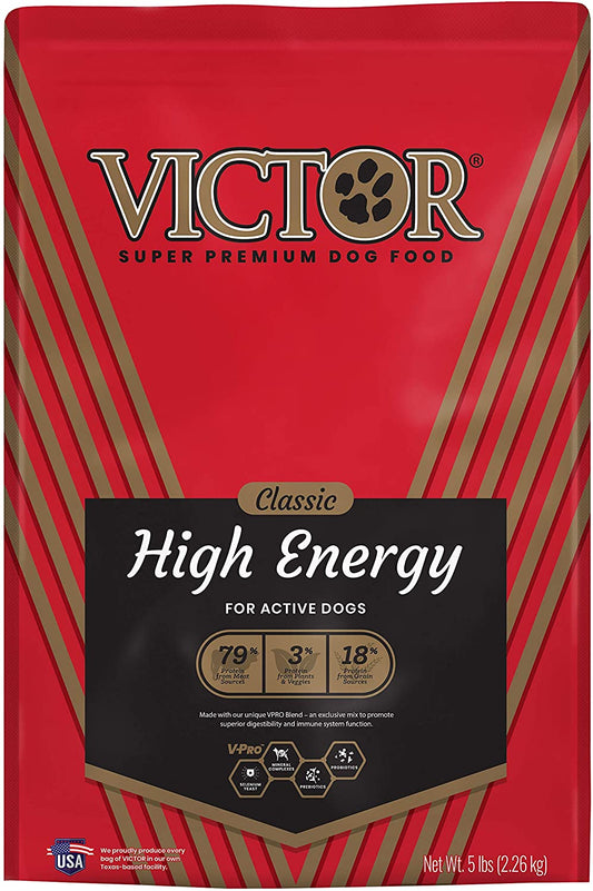 Victor High Energy Formula Dry Dog Food - 5 lb Bag – Pet Life
