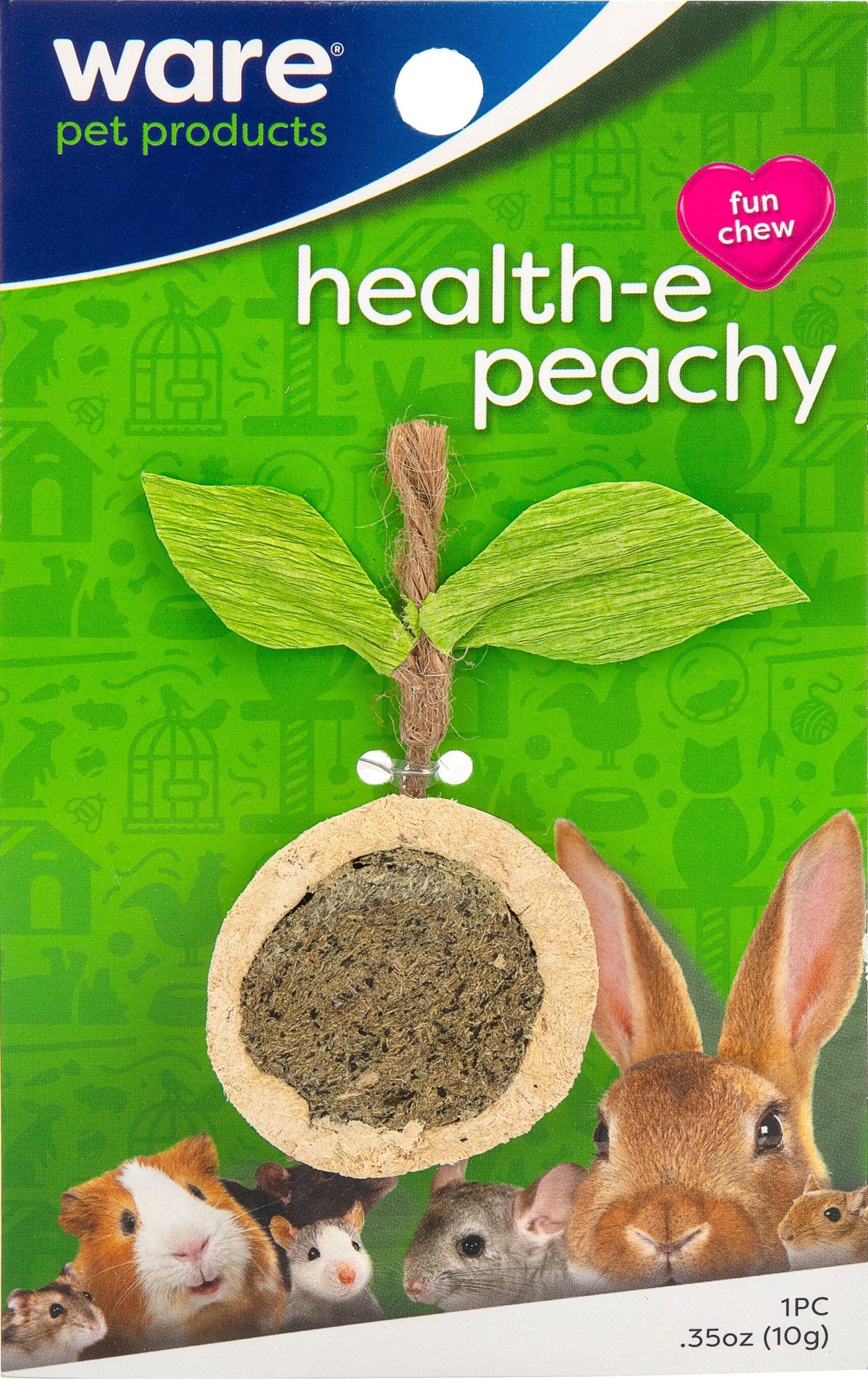 Ware Health-E Peachy Small Animal Chew Small Animal Chewy Treats - Tan ...
